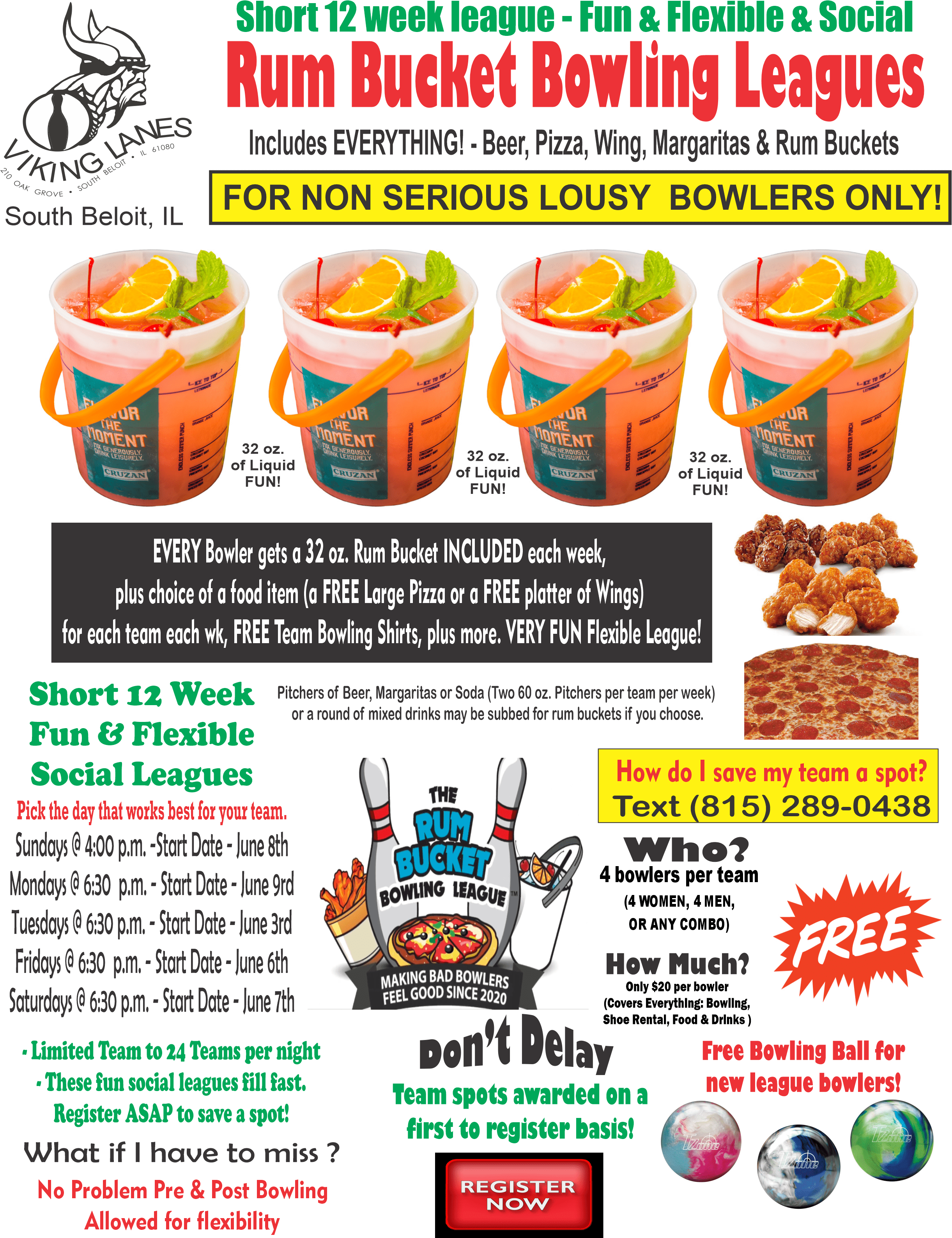 League Bowling | Viking Lanes | South Beloit, IL