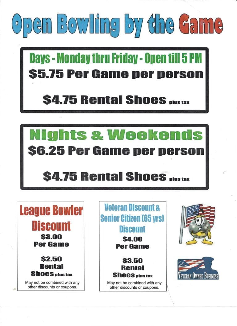 Bowling Alleys | Prices | Hours | Viking Lanes | South Beloit, IL